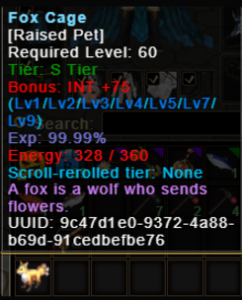 Raised Pets-System | Madrigal Inside | Flyff Universe Wiki