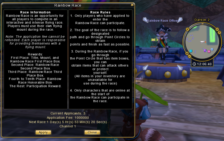 Rainbow Race | Madrigal Inside | Flyff Universe Wiki